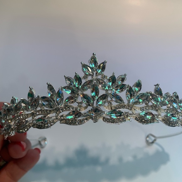 Accessories | New Bridal Tiara Silver Shiny Never Worn | Poshmark